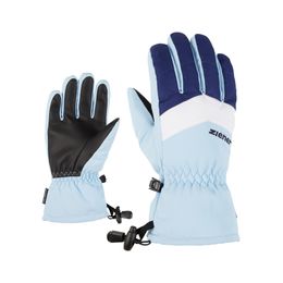 Ziener M&auml;dchen Skihandschuhe "LETT AS Junior", blau, Gr. 3,5, Kunstfaser, Handschuhe