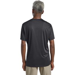 Jack Wolfskin Herren Funktionsshirt "TECH T M", grau, Gr. L, Obermaterial: 100% Polyester, Shirts, atmungsaktiv, Kurzarm, mit Rundhalsausschnitt,