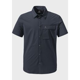Sch&ouml;ffel SCH&Ouml;FFEL Herren Outdoorhemd "Hiking Shirt Style Dooser MNS", blau, Gr. 48, Oberstoff: 85% Polyester 15% Elasthan, Hemden