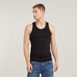 G-Star Raw G-STAR Herren Muskelshirt, schwarz, Gr. S, unifarben, Jersey, Obermaterial: 95% Baumwolle, 5% Elasthan, Shirts