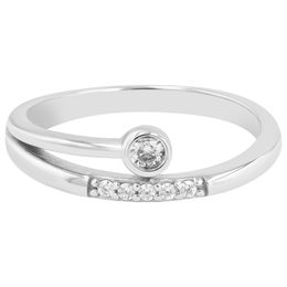 Adelia&acute;s ADELIA ́S Damen Fingerring "Damen Ring aus 925 Silber mit Zirkonia", 58, Silber 925 (Sterlingsilber)silber, Silber 925 (Sterlingsilber), Fingerringe