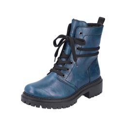Rieker Stiefelette Damen Gr&ouml;&szlig;e 43 blau Winterschuhe