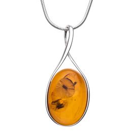 OSTSEE-SCHMUCK Damen Kette mit Anh&auml;nger "- Jody - Silber 925/000 - Bernstein", 45, Silber 925 (Sterlingsilber), silber, Silber 925 (Sterlingsilber),