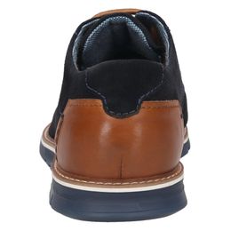Bugatti Herren Schn&uuml;rschuh, Gr. 41, blau, Veloursleder, used, Schuhe, Freizeitschuh, Halbschuh, Sneaker mit Ziern&auml;hten