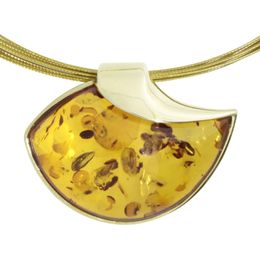 OSTSEE-SCHMUCK Damen Collier "- Jula - Gold 333/000 - Bernstein", 42, Gelbgold 333, gold, Gelbgold 333, Halsketten