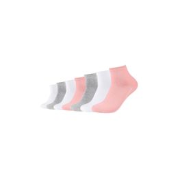 Camano Damen Kurzsocken "7er Pack", Gr. 35pink icing, 78% Baumwolle, 20% Polyamid, 2% Elasthan, mehrfarbig, Socken