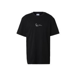 T-Shirt Karl Kani "Karl Kani Herren Small Signature Glow Logo Tee black", Damen, Gr. XS, schwarz, 100% Baumwolle, bedruckt, oversize, Rundhals, Shirts T-Shirt