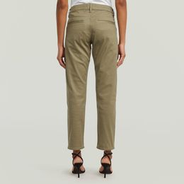G-Star Raw G-STAR Damen Chinohose "Kate Chino Boyfriend", gr&uuml;n, Gr. 33, unifarben, Web, Obermaterial: 97% Baumwolle, 3% Elasthan, Hosen, mit Relaxed Fit an