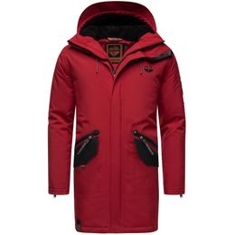 STONE HARBOUR Herren Wintermantel "Ragaan", rot, Gr. XXXL, Oberstoff: 100% Polyester; Futter: 100% Polyester; Wattierung: 100% Polyester;