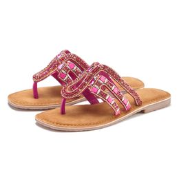 Vivance Damen Zehentrenner "Sommerschuh, Pantolette, Mule, offener Schuh", Gr. 36, pink, Obermaterial: 100% Ziegenleder. Decksohle: 100%