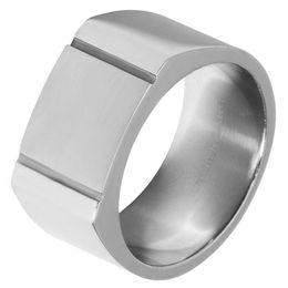 Adelia&acute;s ADELIA ́S Herren Fingerring "Herren Ring aus Edelstahl", 64, Edelstahl, silber, Edelstahl, Fingerringe
