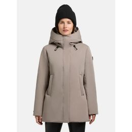 Khujo Damen Winterjacke "Palla-YM", grau, Gr. XXL, Material: 55% Baumwolle, 45% Polyester; Futter: 100% Nylon; Wattierung: 100% Polyester, Jacken,