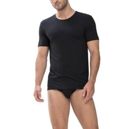 Mey Herren Unterziehshirt "Dry Cotton", Gr. 8, schwarz, Single Jersey, Obermaterial: 57% Baumwolle, 38% Polyester, 5% Elasthan, unifarben,