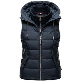 Marikoo Damen Steppweste "Taisaa", blau, Gr. S, Obermaterial: 100% Polyester. Innenseite: 100% Polyester, Westen, inklusive Leckerlie-Beutel