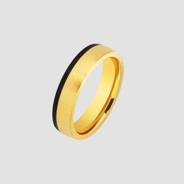 Adelia&acute;s ADELIA ́S Herren Fingerring "Herren Ring aus Edelstahl", 66, Edelstahl, gold, Edelstahl, Fingerringe