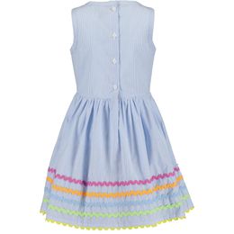 Blue Seven M&auml;dchen Sommerkleid, bunt, Gr. 98, kontrastfarbene Details, unifarben, Web, Obermaterial: 100% Baumwolle, Kleider