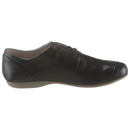 Josef Seibel Damen Slipper "Fiona 01", Gr. 41, schwarz, Leder, Schuhe, Komfortschuh, Schlupfschuh mit elastischer Zierschn&uuml;rung
