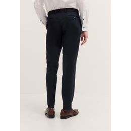 Bugatti Herren Anzughose "Regular Fit", schwarz, Gr. 52, unifarben, 66% Polyester, 21% Viskose, 10% Polyamid, 3% Elasthan, Hosen, Jersey-Artikel mit