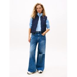Tommy Jeans Damen Steppweste "TJW ONION QUILT VEST", blau, Gr. S, unifarben, Web, Obermaterial: 100% Polyamid, Westen