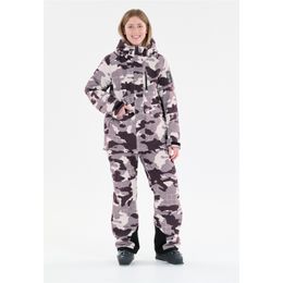 SLOPE Damen Skijacke "Kenai", grau, Gr. S, bedruckt, 100% Polyester, Jacken, mit All-Over-Print und Top Ausstattung