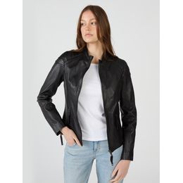 Maze Damen Lederjacke "Water", schwarz, Gr. XL, Obermaterial: 100% Lammleder. Futter: 100% Polyester, Jacken