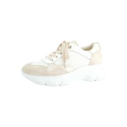Paul Green Damen Sneaker "Paul Green Sneaker Veloursleder/Textil", Gr. 38,5, wei&szlig;, Textil, Veloursleder, Schuhe