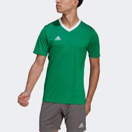 Herren Fu&szlig;balltrikot "ENT22 JSY", gr&uuml;n, Gr. L, adidas Performance, bestickt, Obermaterial: 100% Polyester, Trikots