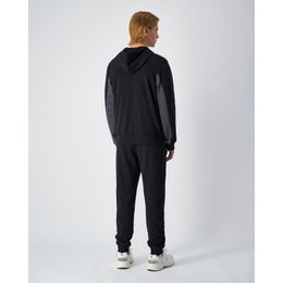 Champion Herren Jogginganzug, schwarz, Gr. S, Obermaterial: 55% Baumwolle, 45% Polyester, Sportanz&uuml;ge, mit Kapuze, aus Baumwolle und Polyester, auch