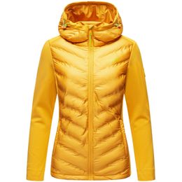 Navahoo Damen Outdoorjacke "Nimm Mich Mit", gelb, Gr. M, Obermaterial: 100% Polyester. Obermaterial &Auml;rmel: 68% Viskose, 27% Polyamid, 5% Elasthan.