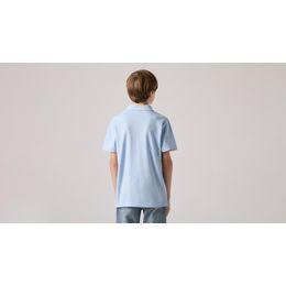 LEVI'S KIDS M&auml;dchen Poloshirt "LVB BACK NECK TAPE POLO", blau, Gr. 6, Single Jersey, Obermaterial: 100% Baumwolle, Shirts, for BOYS