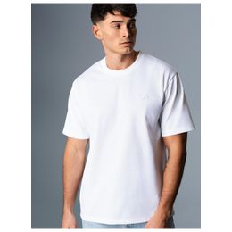 TRIGEMA Herren T-Shirt "TRIGEMA Heavy Oversized T-Shirt", wei&szlig;, Gr. M, Single Jersey, 100% Baumwolle, Shirts