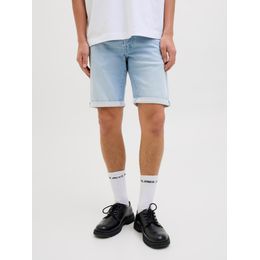 Jack & Jones JACK & JONES Herren Shorts "JJIRICK JJICON I.K. SHORTS GE 118 SN", blau, Gr. XL, unifarben, Web, Obermaterial: 48% Baumwolle, 26% Viskose, 25%