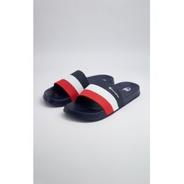 Badesandale Champion "ALL AMERICAN Slide", Herren, Gr. 41, rot (nny, wht, rot), Synthetik, Schuhe, Badelatschen
