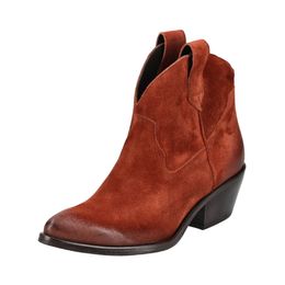Lazamani Damen Stiefelette "Lazamani Stiefelette Leder", Gr. 39, rot, Leder, Schuhe