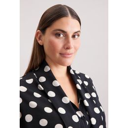 Seidensticker Damen R&uuml;schenbluse "Schwarze Rose"schwarz, Gr. 48, gemustert, 86% Viskose, 14% Polyamid, Blusen, 1/1 Binderkragen Druck