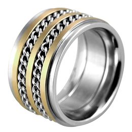 Adelia&acute;s ADELIA ́S Damen Fingerring "Damen Ring aus Edelstahl", 54, Edelstahlgold, Edelstahl, Fingerringe
