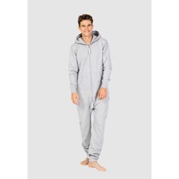 MONIZ Damen Jumpsuit, Gr. S, grau, 80% Baumwolle, 20% Polyester, Overalls, mit kuscheligem Komfort