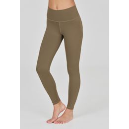 ENDURANCE ATHLECIA ATHLECIA Damen Trainingstights "Gaby", beige, Gr. 44, unifarben, 75% Nylon, 25% Elasthan, Hosen, mit bequemem Dehnbund