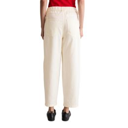 Marc O'Polo Damen 7/8-Hose, beige, Gr. M, MARC O'POLO DENIM, unifarben, Web, Obermaterial: 81% Baumwolle, 18% Lyocell, 1% Elasthan, Hosen, Relaxed Shape,