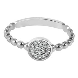 Adelia&acute;s ADELIA ́S Damen Fingerring "Damen Ring aus 925 Silber mit Zirkonia", 58, Silber 925 (Sterlingsilber), silber, Silber 925 (Sterlingsilber), Fingerringe