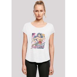 F4NT4STIC Damen T-Shirt "DC Comics Wonder Woman Strength & Power", wei&szlig;, Gr. S, Obermaterial: 100% Baumwolle, Shirts, Print