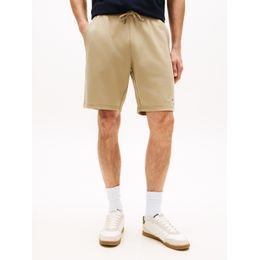 Tommy Hilfiger Herren Sweatshorts "TOMMY LOGO", beige, Gr. XL, unifarben, Web, Obermaterial: 100% Baumwolle, Hosen, Regular fit mit elastischem Bund