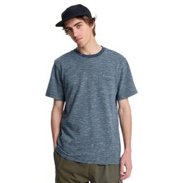 Quiksilver Herren Sporttop "Lopaz Striped Pocket"schwarz navy lopaz stripes, Gr. XXL, Obermaterial: 70% Walkfrottier, 30% Microfaser;, Tops