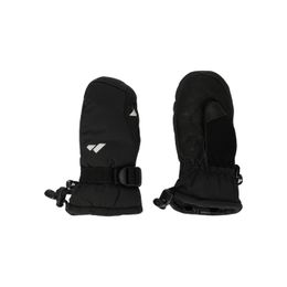 Zanier M&auml;dchen F&auml;ustlingeschwarz, Gr. 2, unifarben, 100% Polyester, Handschuhe, in w&auml;rmender Qualit&auml;t mit verstellbarem Handgelenk