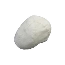 Chaplino Herren Baseball Cap, beige, Gr. L, meliert, 65% Baumwolle, 35% Leinen, Caps, in modischem Design