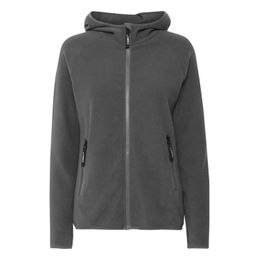 oxmo Damen Fleecejacke "Fleecejacke OXFinja", grau, Gr. M, Obermaterial: 100% Polyester PES., Jacken