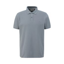 s.Oliver Herren Poloshirt, grau, Gr. XXXL, unifarben, Jersey, Obermaterial: 100% Baumwolle, Shirts, mit Logostickerei