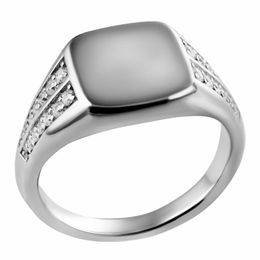 Firetti Damen Siegelring "Schmuck Geschenk Silber 925 Damenring Fingerring Ring Kissen Optik", 58, Silber 925 (Sterlingsilber), 2,6mmsilberfarben,