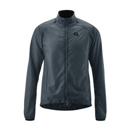 Gonso Herren Fahrradjacke "VATTARO", grau, Gr. S, 100% Polyester, Jacken, Extra leicht und 100% winddicht mit abzippbaren &Auml;rmeln