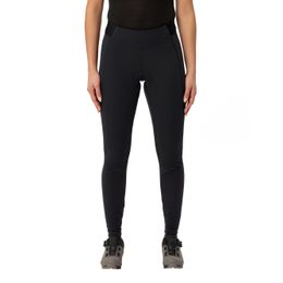 Vaude Damen Fahrradhose "Women's Posta Warm Tights II", schwarz, Gr. 36, unifarben, Web, Obermaterial: 100% Polyester, Hosen